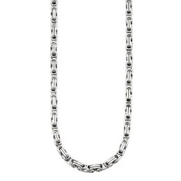 Bruno Banani Herren Edelstahlkette &raquo;Schmuck Geschenk Halskette K&ouml;nigskette 4-Kant-Optik Silber&laquo; silber 55, Edelstahl, L: 55