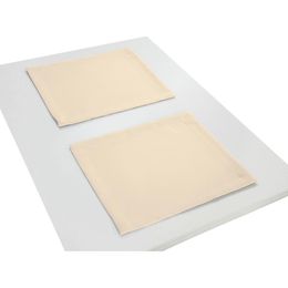 WIRTH Platzset &raquo;NEWBURY&laquo; beige Obermaterial: 67% Polyester, 33% Baumwolle B/L: 35cm x 40cm, 4 Stk., Baumwolle Polyester, eckig