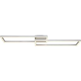 Globo LIGHTING Deckenleuchte &raquo;SALMOS&laquo; LED-Modul 1 Stk. Deckenlampe Wohnzimmer-Leuchte Schlafzimmer-Leuchte Flur K&uuml;che wei&szlig; H: 10cm, 1 Stk.