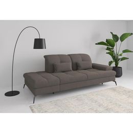 Sit & More sit&more Recamiere &raquo;Amica, inkl. Sitztiefenverstellung und Armteilverstellung&laquo; wahlweise mit Kopfteilverstellung und Stauraum braun 100% Polyester B/H