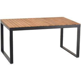 Merxx Gartentisch &raquo;&raquo;Naxos&laquo;&laquo; 1 Stk. tlg. ausziehbar beige Aluminium;FSC Akazienholz B/H/T: 90cm x 74cm x 150,2cm