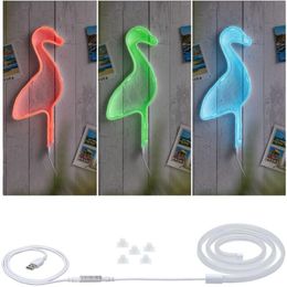 Paulmann LED Stripe &raquo;Neon Colorflex USB Strip 1m 5W RGB mit USB-Anschluss&laquo; 1 Stk.-flammig wei&szlig; Flammen 1 Stk., Gesamtl&auml;nge 1,9m