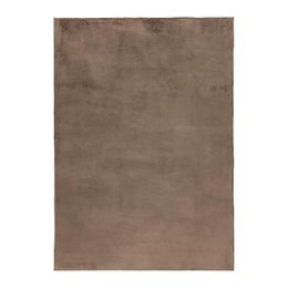 Kayoom Teppich &raquo;Surfacer 225&laquo; rechteckig 12 mm H&ouml;he weicher Kurzflor, Wohnzimmer braun Polyester B : 80cm 1 Stk., 12mm, L: 300cm