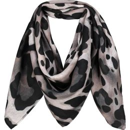 monari Damen Modetuch &raquo;Schal/Tuch Leodruck allover&laquo; mit Animalprint Einheitsgr&ouml;&szlig;e