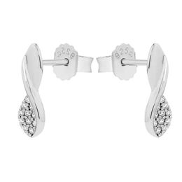 Amor Damen Paar Ohrstecker &raquo;Schmuck Geschenk&laquo; mit Zirkonia (synth.) silber Silber 925 (Sterlingsilber)