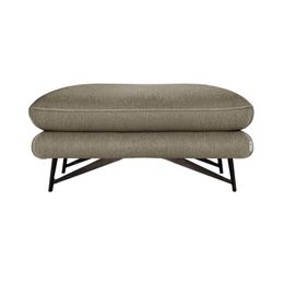Calia italia Hocker &raquo;Cezanne bequem und elegant, B/T 90/70cm, hochwertiger Designfu&szlig;&laquo; beige B/H/T: 90cm x 90cm x 70cm, Struktur (100% Polyester)