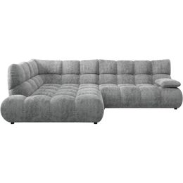 Home Affaire Ecksofa &raquo;Cozy Bubble, mit klappbarer Armlehne, Breite 289 cm&laquo; mit eleganter Steppung, Rundumbezug & weicher Polsterung grau 100% 