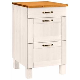 Home Affaire Unterschrank &raquo;Alby&laquo; Breite 50 cm, 3 Schubladen wei&szlig; B/H/T: 50cm x 85cm x 60cm