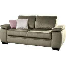 Die PlanBar Schlafsofa &raquo;MP-PD19021&laquo; mit L&auml;ngsschl&auml;ferfunktion 140x210 cm gr&uuml;n 100% Polyester B/H/T: 196cm x 90cm x 100cm, Velours