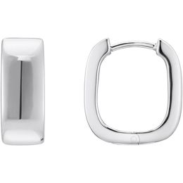 Thomas Sabo Damen Thomas Sabo Paar Creolen &raquo;Schmuck Silber 925 Ohrringe mit eckiger Form&laquo; silber Silber 925 (recycelt)