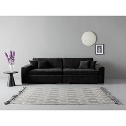 Home Affaire 2-Sitzer &raquo;Skara XXL&laquo; Lounge-Sofa XXL mit Federkern-Polsterung, in vielen Bezugsvarianten grau 100% Polyester B/H/T: 280cm x 86cm x 130cm,