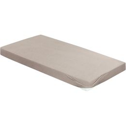 Bierbaum Spannbettlaken &raquo;Biber&laquo; 100% Baumwolle, pflegeleicht, f&uuml;r Matratzen bis 20 cm H&ouml;he grau Biber, Obermaterial: 100% Baumwolle B/L: 150cm x 200cm
