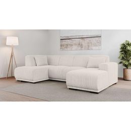 OTTO home Wohnlandschaft &raquo;BORNHOLM U-Form mit Recamiere rechts/links, B/T/H: 300/162/85 cm&laquo; U-Form mit Wellenunterfederung, Recamiere rechts oder 