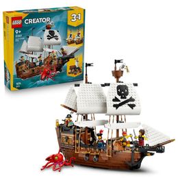 Lego Konstruktionsspielsteine &raquo;Legend&auml;res Piratenschiff (31387), Lego Creator&laquo; Made in Europe Einheitsgr&ouml;&szlig;e Konstruktionsspielsteine