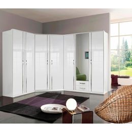 wimex Kleiderschrank &raquo;Tromo&laquo; wei&szlig; B/H/T: 135cm x 197cm x 58cm, Schubladen: 2 Stk. T&uuml;ren: 3 Stk.