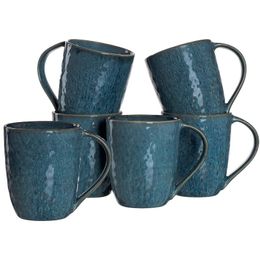 Leonardo Tasse &raquo;MATERA&laquo; 430 ml, 6-teilig blau Keramik &Oslash; 9,3cm x 11cm, 430ml, 6 Stk.