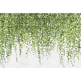 Livingwalls living walls Fototapete &raquo;Walls by Patel Hanging Garden 1&laquo; glatt Vlies, Wand, Schr&auml;ge grau Vlies B/L: 4m x 2,7m