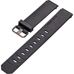 Jacob Jensen Herren Uhrenarmband &raquo;Chrono, New Line, 57006C1910m&laquo; Wechselarmband, Ersatzband, Kautschuk, Breite ca. 19 mm schwarz Einheitsgr&ouml;&szlig;e