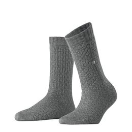Burlington Herren Socken &raquo;Orkney&laquo; Einheitsgr&ouml;&szlig;e 36-41, w&auml;rmende Wollmischung, weiche Haptik grau 36-41