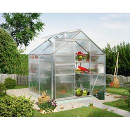 Vitavia Gew&auml;chshaus &raquo;Calypso 3000&laquo; silber B/H/T: 192cm x 154cm