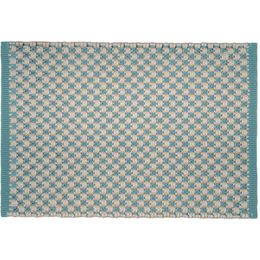 Pad Fu&szlig;matte &raquo;NOVA&laquo; rechteckig 150 mm H&ouml;he modernes Design, strapazierf&auml;hig, In- und Outdoor geeignet blau Kunstfaser B : 52cm 1 Stk., 150mm, L: 72cm