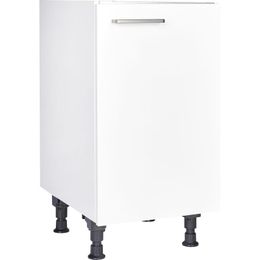 Nobilia Sp&uuml;lenschrank &raquo;"Touch", Ausrichtung w&auml;hlbar, vormontiert, in den Breiten&laquo; 45 und 60 cm, mit h&ouml;henverstellbaren Sockelf&uuml;&szlig;en wei&szlig; B/H/T: 45cm x 
