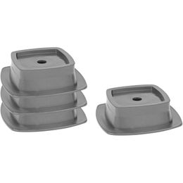 CALIMA CAMPING EQUIPMENT CALIMA Anh&auml;nger-Abstellst&uuml;tze &raquo;St&uuml;tzplatten stapelbar 4 Stk.&laquo; 4 Stk. tlg. schwarz