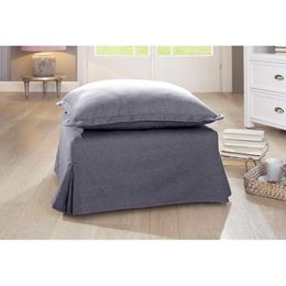 Home Affaire Hocker &raquo;Luise&laquo; grau B/H/T: 65cm x 45cm x 65cm, Webstoff
