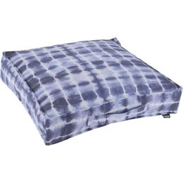 HOCK Palettenkissen &raquo;Badu Batik Midnight Outdoor&laquo; Matratzenkissen blau Polyacryl (dralon ) B/L: 50cm x 50cm, 1 Stk.
