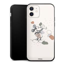 DeinDesign iPhone 12 Handy Slim Case extra d&uuml;nn Silikon Handyh&uuml;lle schwarz H&uuml;lle Mickey Mouse Official Licensed Product Disney Silikon Slim Case