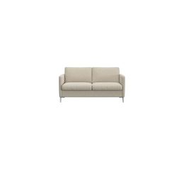 FLEXLUX 2-Sitzer &raquo;Fiore, super Sitzkomfort durch Kaltschaum im Sitz&laquo; schmale Armlehnen, F&uuml;&szlig;e Alu wei&szlig; 100% Polyester B/H/T: 149cm x 85cm x 92cm, 