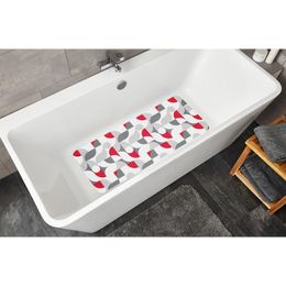 Kleine Wolke Wanneneinlage &raquo;Tess&laquo; rot PVC Schaum B/L: 36cm x 92cm