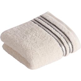 Vossen Gaestehandtuecher &raquo;Cult de Luxe&laquo; im Set, mit Glanzbord&uuml;re wei&szlig; Walkfrottee, Obermaterial: 100% Baumwolle B/L: 30cmx50cm, 3 Stk., Walkfrottee