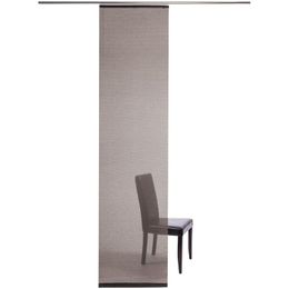 HOMING Schiebegardine &raquo;Manhattan&laquo; Klettband 1 Stk. tlg. modern, Wohnzimmer, Schlafzimmer braun Polyester 245cm, Klettband, 60cm