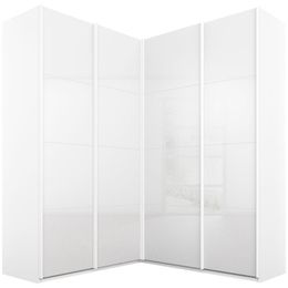 Rauch Schwebet&uuml;renschrank &raquo;Schrank Garderobe Eckkleiderschrank QUADRA Front in Dekor/Hochglanz&laquo; in den H&ouml;hen 210/229 cm, inkl. Soft-Close-Funktion, 