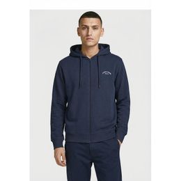 Jack & Jones Jack & Jones Herren Kapuzensweatjacke &raquo;JJCOLLEGE LOGO SWEAT ZIP HOOD&laquo; blau S