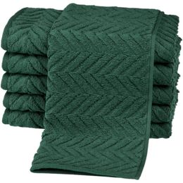 Ross Gaestehandtuecher &raquo;Sensual 9001&laquo; 100% Baumwolle gr&uuml;n Frottier, Obermaterial: 100% Baumwolle B/L: 30cmx50cm, 6 Stk., Frottier