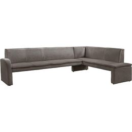 exxpo - sofa fashion Eckbank &raquo;Cortado, elegant und modern mit hohem Sitzkomfort&laquo; hohe Bodenfreiheit, sch&ouml;ne Detailverarbeitung grau Webstoff fein (