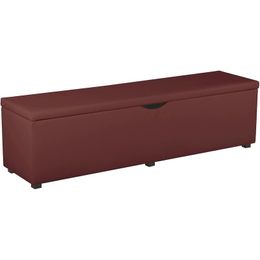 Home Affaire Hockerbank &raquo;Standard&laquo; Breite 120cm oder 160cm, auch als Garderobenbank oder Bettbank orange Struktur fein (100% Polyester) f&uuml;r Bett &raquo;