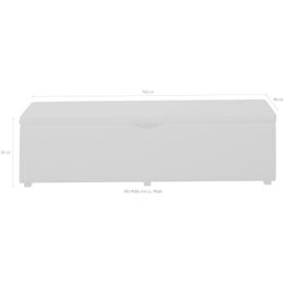 Home Affaire Hockerbank &raquo;Standard&laquo; Breite 120cm oder 160cm, auch als Garderobenbank oder Bettbank blau Struktur fein (100% Polyester) f&uuml;r Bett &raquo;