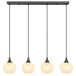 Globo LIGHTING H&auml;ngeleuchte &raquo;MAXY&laquo; E27 1 Stk. H&auml;ngeleuchte f&uuml;r Esszimmer schwarz chrom 4, H: 120cm, 1 Stk.