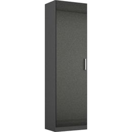 Rauch Dreht&uuml;renschrank &raquo;Kleiderschrank Schrank Garderobe Garderobenschrank HOMBURG&laquo; in 2 Breiten mit moderner Hochglanzfront MADE IN GERMANY grau 