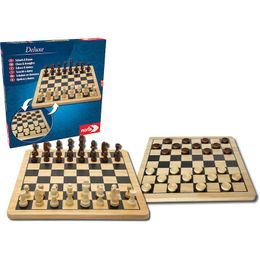 Noris Spiel &raquo;Deluxe Holz - Schach & Dame&laquo; braun Einheitsgr&ouml;&szlig;e Spiel