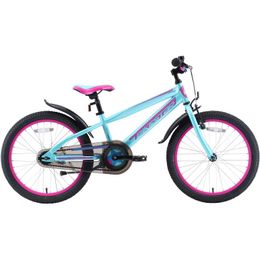 Bikestar Jugendfahrrad &raquo;Urban Jungle&laquo; 1 Gang f&uuml;r Damen blau 25,6cm, 20 Zoll (50,80cm) Jugendfahrrad