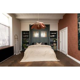 Kayori Bettw&auml;sche &raquo;Kora&laquo; 2 Stk. Bio-Baumwolle beige Mako-Satin, Obermaterial: 100% Baumwolle B/L: 135cm x 200cm, 1 Stk., 1 Stk., Mako-Satin, B/L: 80cm