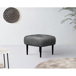 LeGer Home by Lena Gercke Polsterhocker &raquo;Dinah&laquo; passend Zum Sessel "Dinah" grau 100% Polyester B/H/T: 64cm x 48cm x 64cm, Chenille-Struktur
