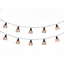 Luxform LED-Lichterkette &raquo; Solar Kos&laquo; 1 Stk.-flammig LED-Lichterkette, Solarenergie, IP44 transparent Flammen 1 Stk., Gesamtl&auml;nge 5m