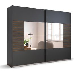 Rauch Schwebet&uuml;renschrank &raquo;Kleiderschrank Schrank Garderobe Schlafzimmerschrank BAREA&laquo; Front- Auflage in moderner Lamellen-Optik und Spiegel MADE IN 