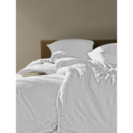 Bierbaum Bettw&auml;sche &raquo;4129&laquo; 3 Stk. Musselin, 100 % Baumwolle, pflegeleicht, b&uuml;gelfrei wei&szlig; Musselin, Obermaterial: 100% Baumwolle B/L: 200cm x 220cm, 1