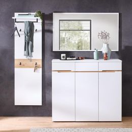 Innostyle Schuhschrank &raquo;Memphis Schuhschrank, 120x107x38cm (B/H/T)&laquo; 1 Stk. tlg. wei&szlig; ABS-Kunststoff, Dekorfolie, Holzwerkstoff, MDF wei&szlig;, B/H/T: 120cm x 107cm x